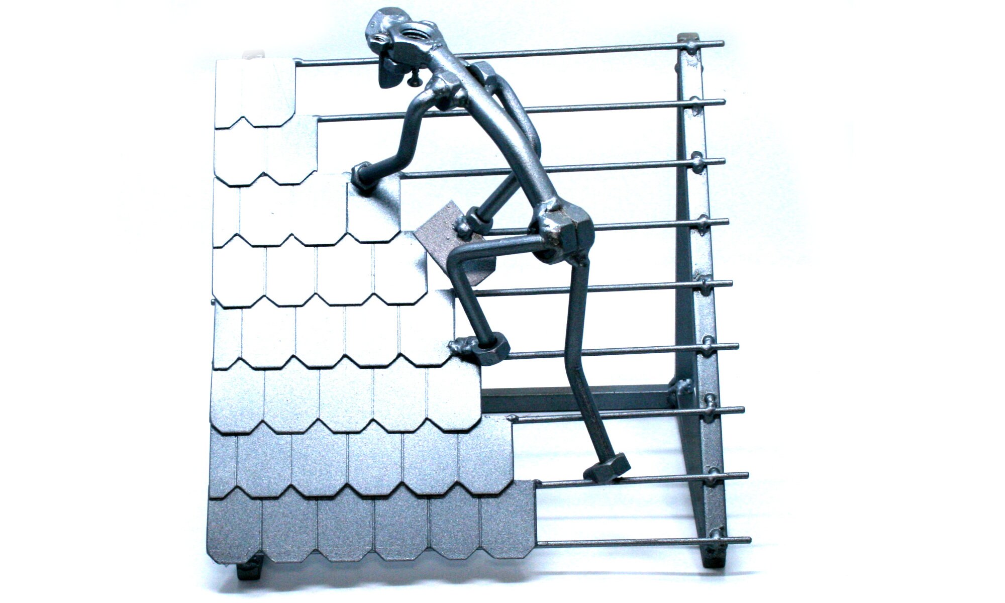 Personalized Male Construction Roof Worker Metal Sculpture - Etsy UK