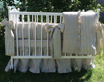 Natural Crib Bedding | Etsy