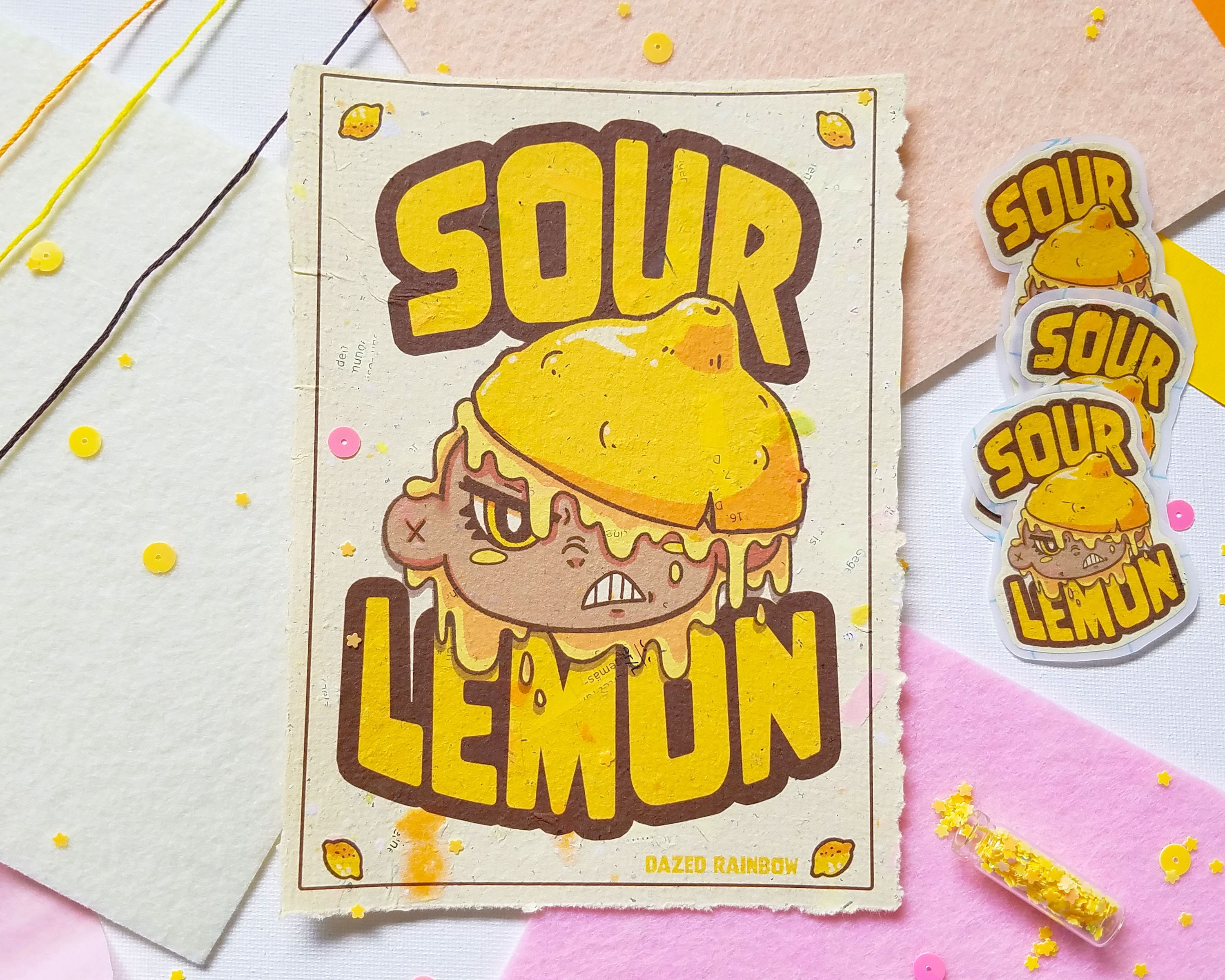 Sour Lemon Cartoon