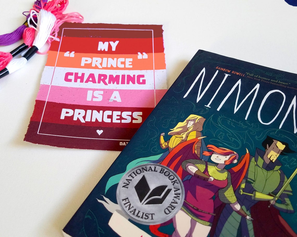 My prince Charming is a Princess lesbian Pride Flag HANDMADE Art Print ...