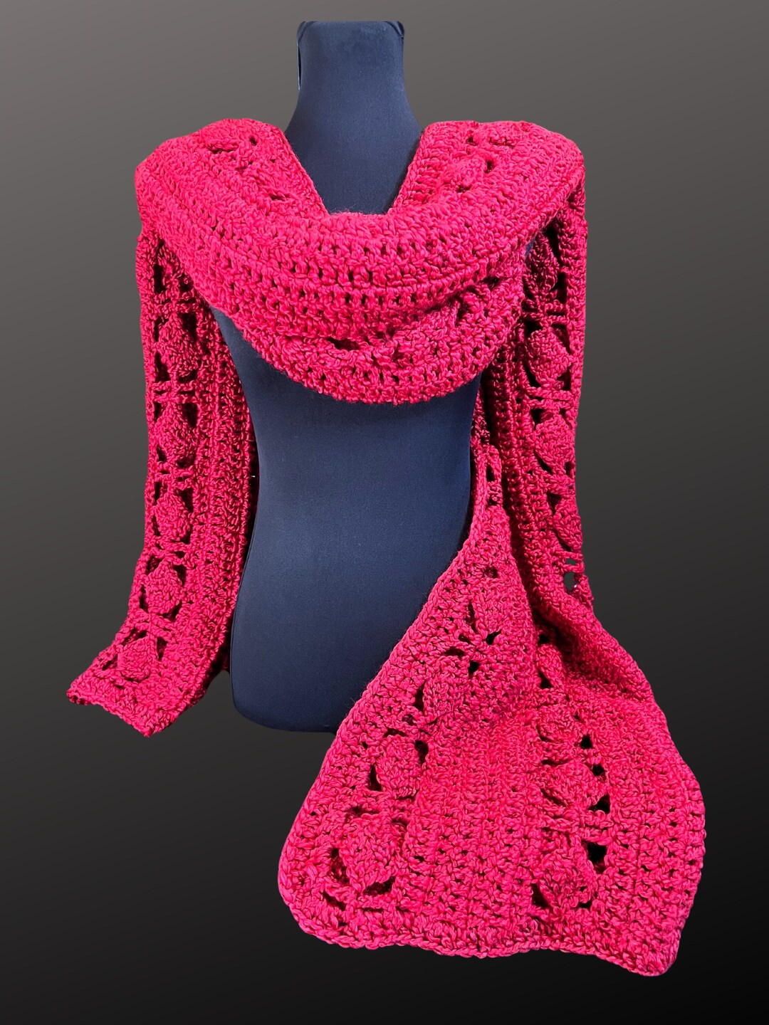 Tranquil Diamonds Extra Large Prayer Shawl / Lap Afghan - Candy Apple ...