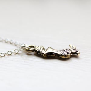 Siren Mermaid Charm Nautical Ocean Siren Mermaid Charm Necklace Pendant ...