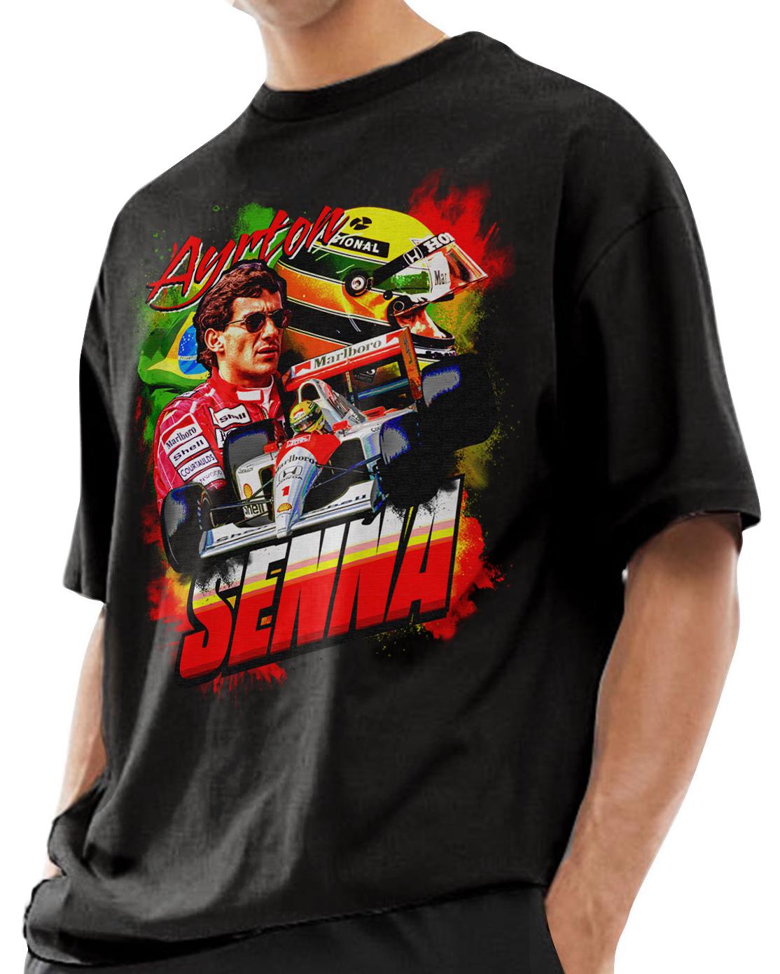 Ayrton Senna Racing T-shirt - Etsy