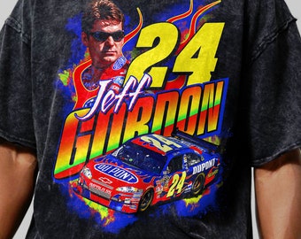 Vintage 90s Jeff Gordon NASCAR Racing T-shirt, Jeff Gordon Shirt ...