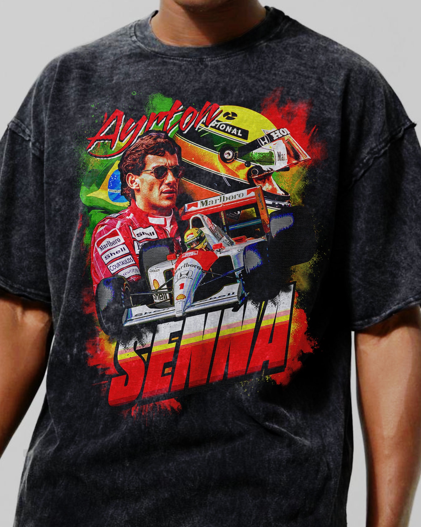 Ayrton Senna Racing T-shirt - Etsy