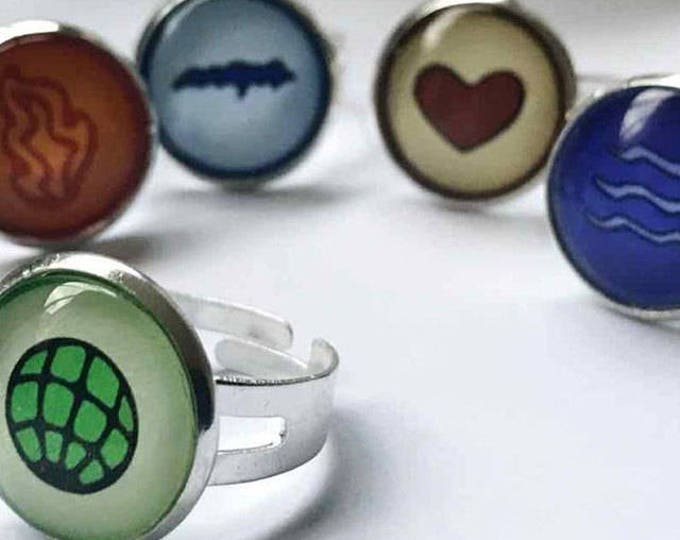 Captain Planet - Planeteer Rings - Etsy