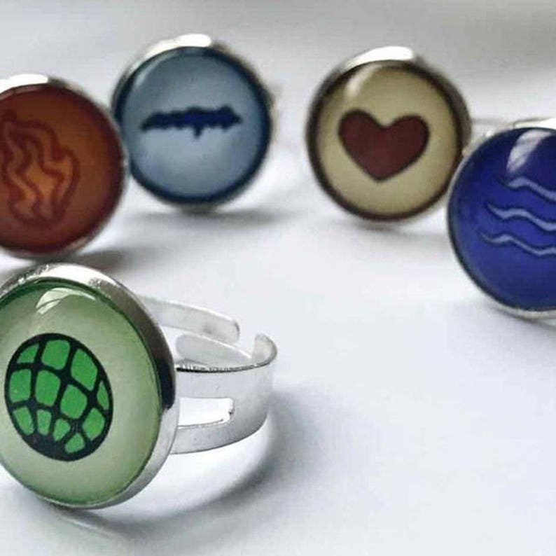 Captain Planet - Planeteer Rings - Etsy