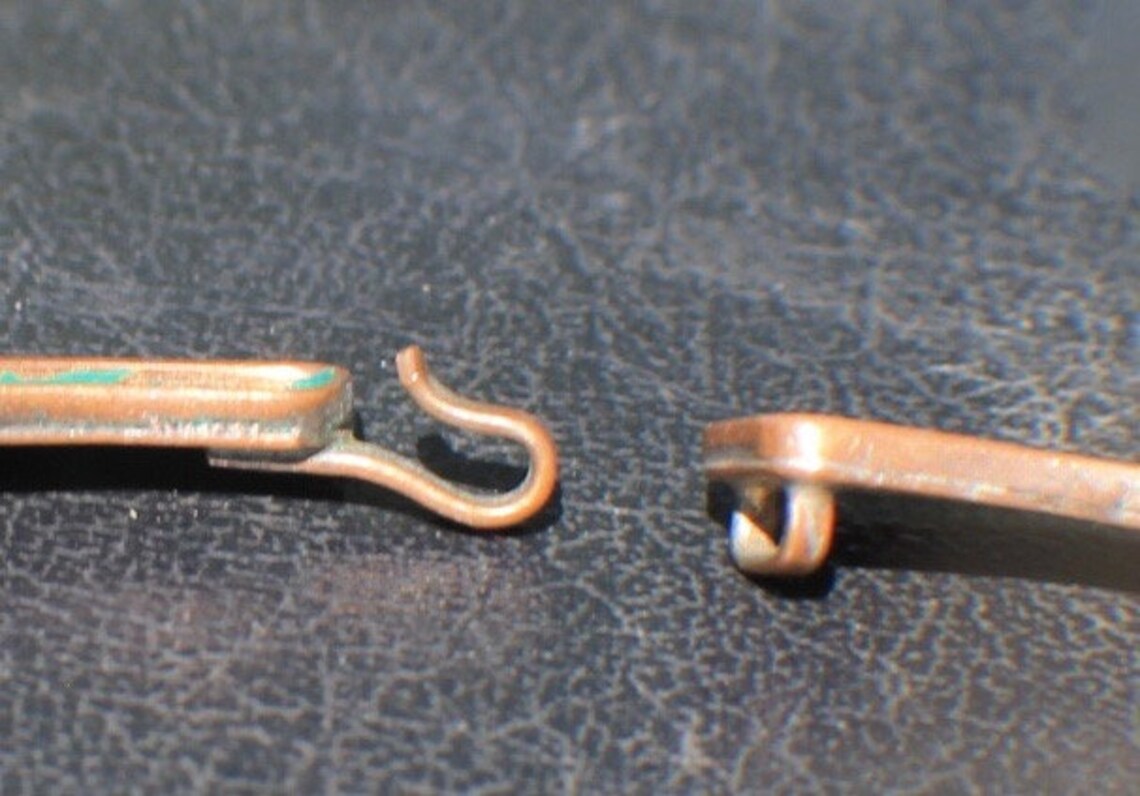 Vintage Mexico Copper Enamel Necklace and Bracelet Maya - Etsy