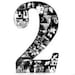 2 Number 2 Photo Number Collage Huge Picture Frame College Sport 2nd ...