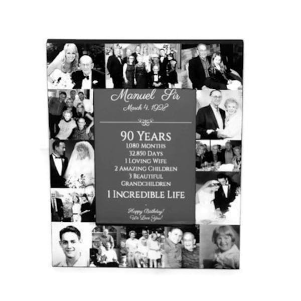 Birthday Messages Photo Frame - Etsy