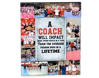 Coach Gift Picture Frame Collage Cheerleading Print Photo | Etsy