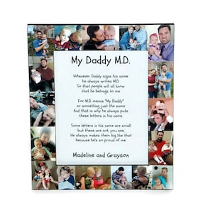 My Daddy MD Frame, Daddy M.D. Poem, My Daddy, D.O. I Love You Daddy ...