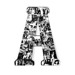 Wooden Letter With Photos | Initial Collage | Custom Photo Collage ...