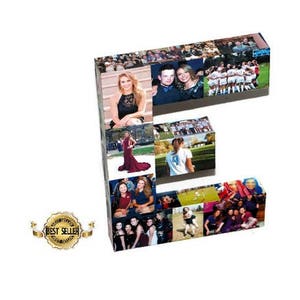 Letter Photo Collage | Picture Collage | Personalized Monogram 12" 3D ...
