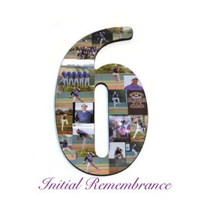 Number 8 8th Photo Collage Huge 18" Number Picture Collage Birthday ...