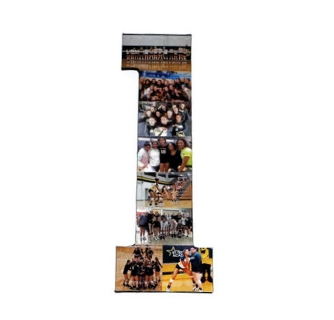 Number 1 Photo Number Collage Picture Frame College Sport Wedding 1st ...