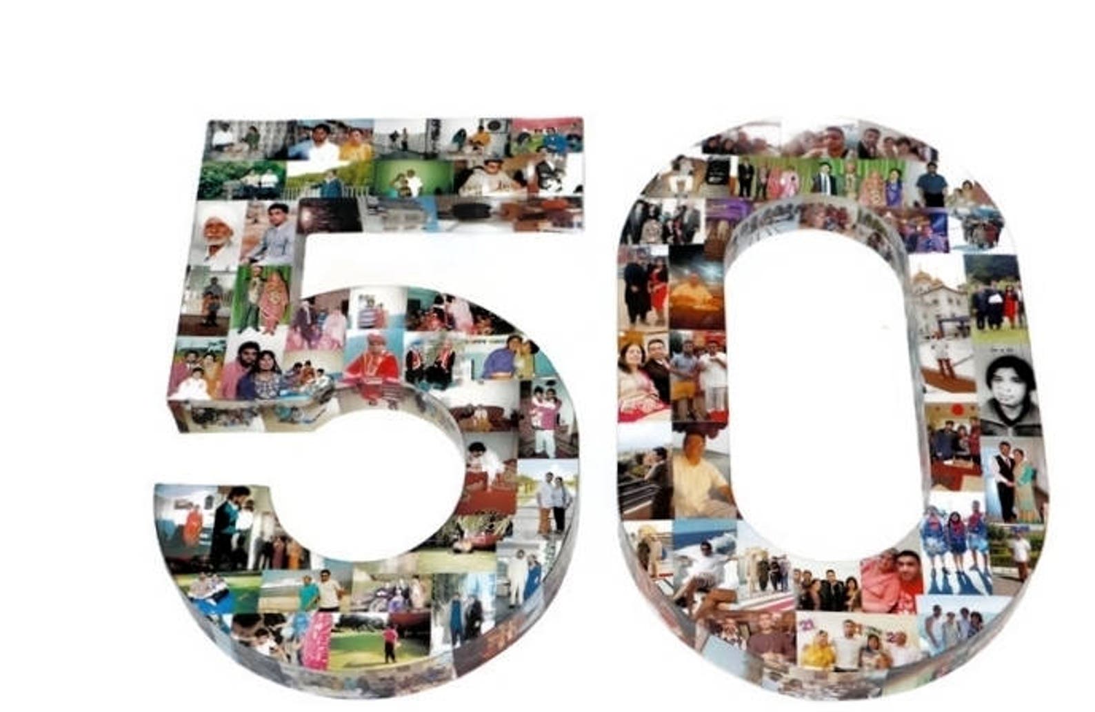 50th Birthday Number 50 Birthday Keepsake Fifty Fiftieth Birthday Party ...