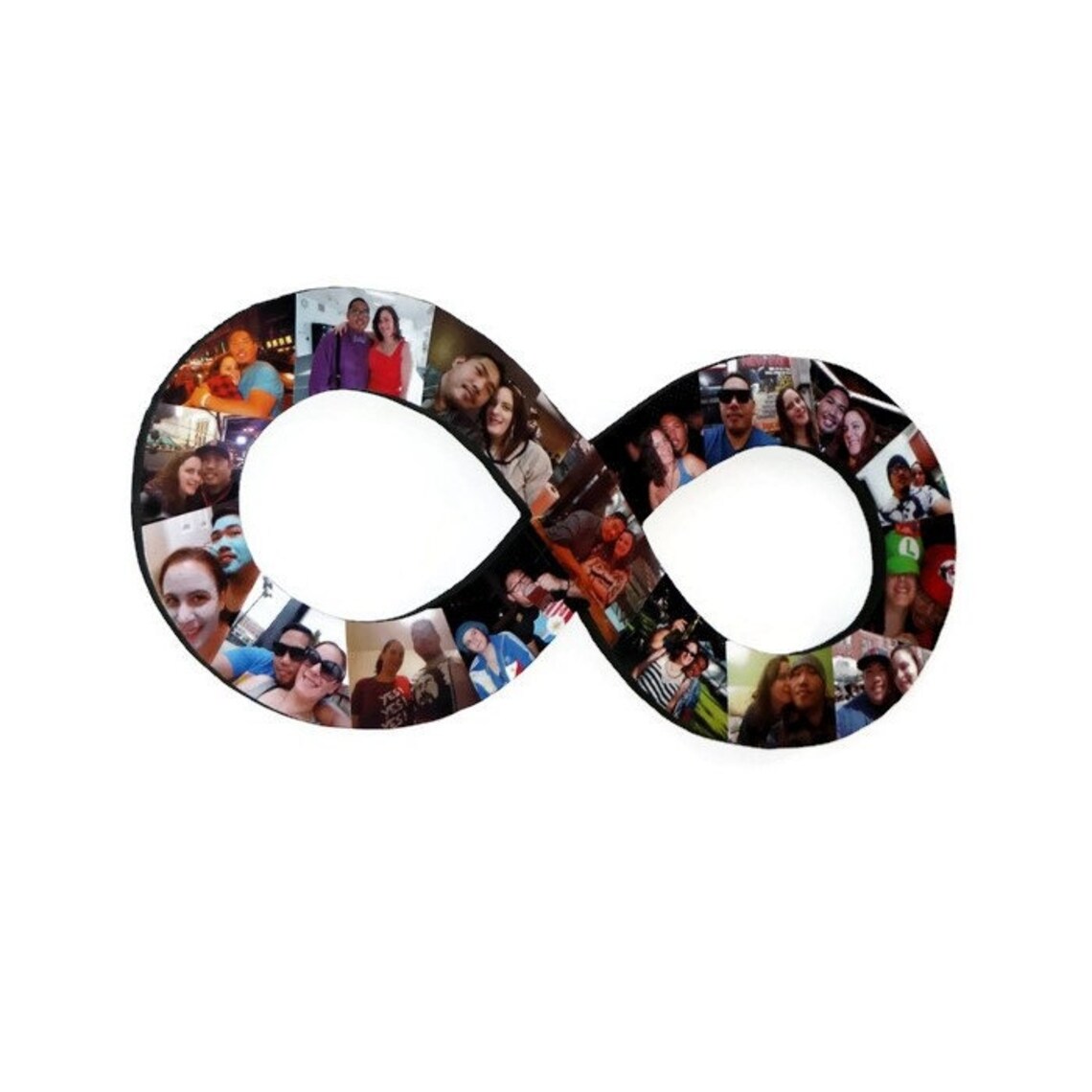 Infinity With Pictures Custom Photo Collage Infinity Girlfriend Gift ...