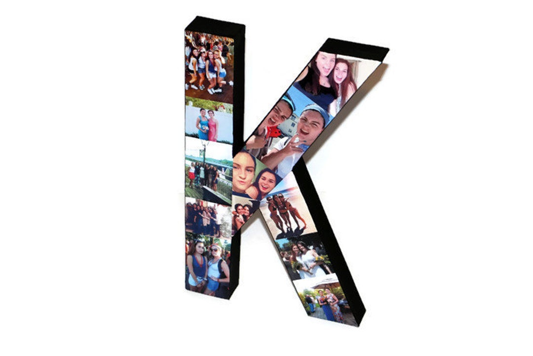 3D 16" Huge Photo Initial Collage Gift Picture Frame Children's ...
