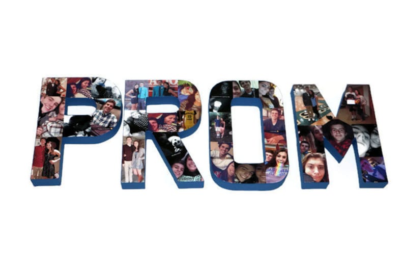 Prom Custom photo letter Collage 3D Valentine's Day | Etsy