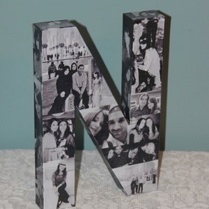 Letter Photo Collage Wedding Engagement Bridal Pet Personalized Custom ...