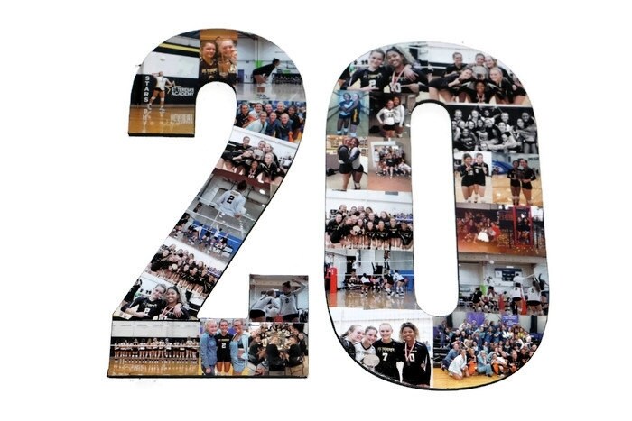 Number 20 Photo Number Collage Picture frame College Sport | Etsy