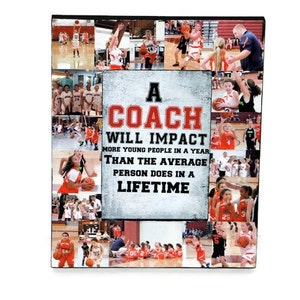Coach Gift Picture Frame Collage Cheerleading Print Photo Frame ...