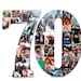 Number 70 70th Birthday 70th Anniversary Number Photo Collage 18 Senior ...