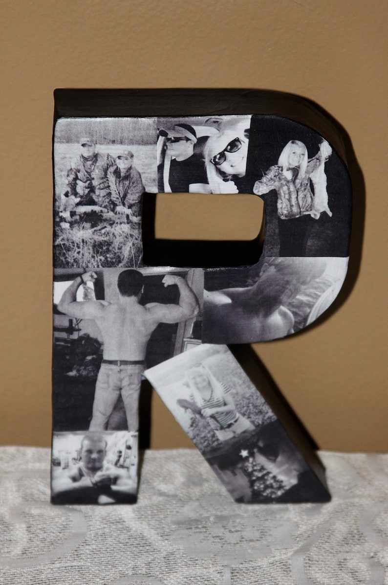 Custom Photo Letter Collage, Personalized Keepsake, Wedding Gift - Etsy