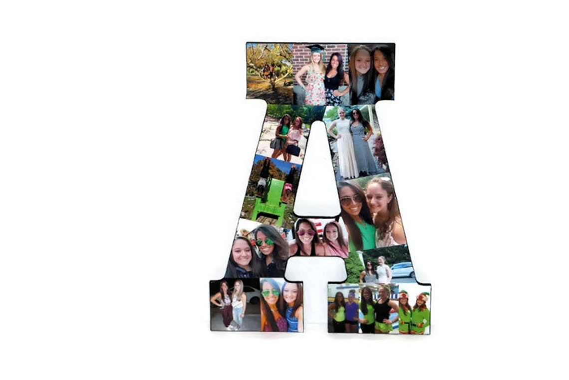 Best Friend Photo Frame Letter Collage Initial Senior Night Girlfriend ...