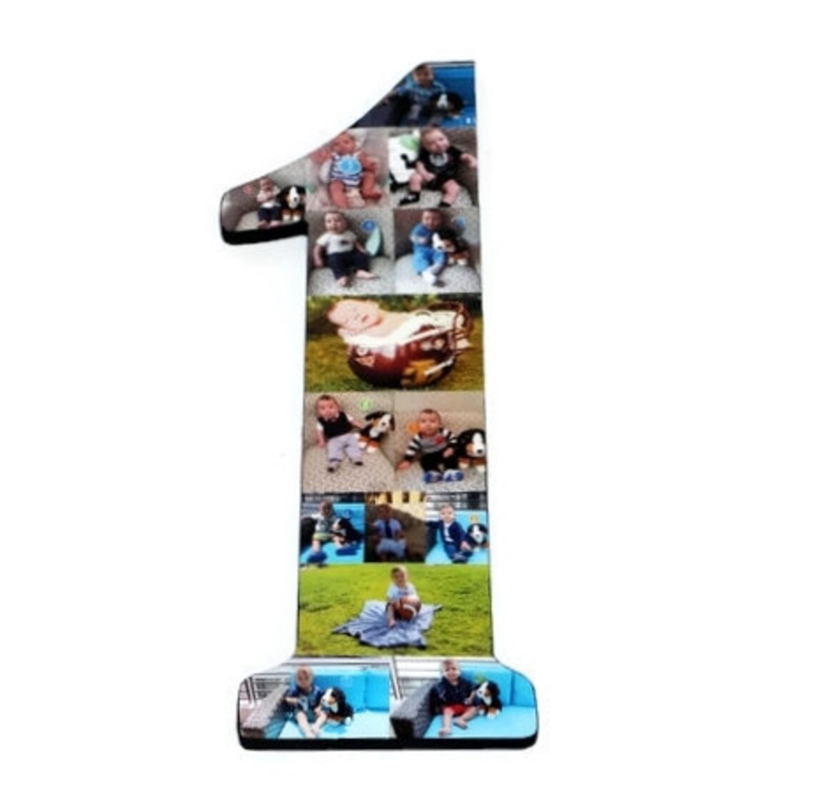 Number 1 One With Photos Number Collage Baby's First Birthday One Year ...
