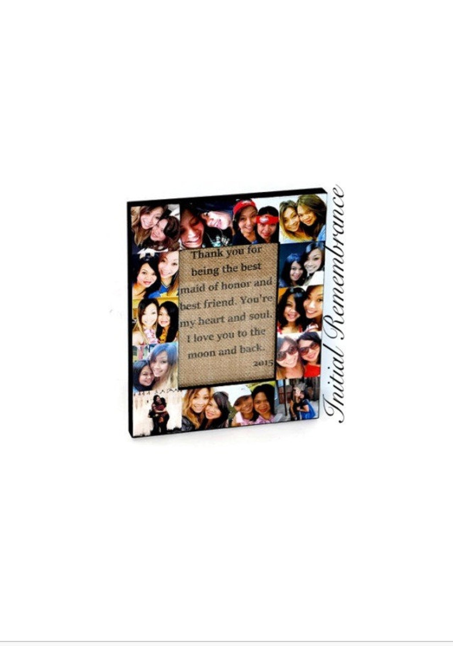 Personalized Message Photo Collage Frame Custom Quote Unique - Etsy