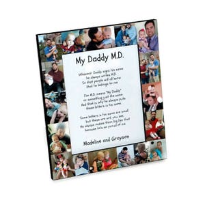 My Daddy MD Frame, Daddy M.D. Poem, My Daddy, D.O. I Love You Daddy ...
