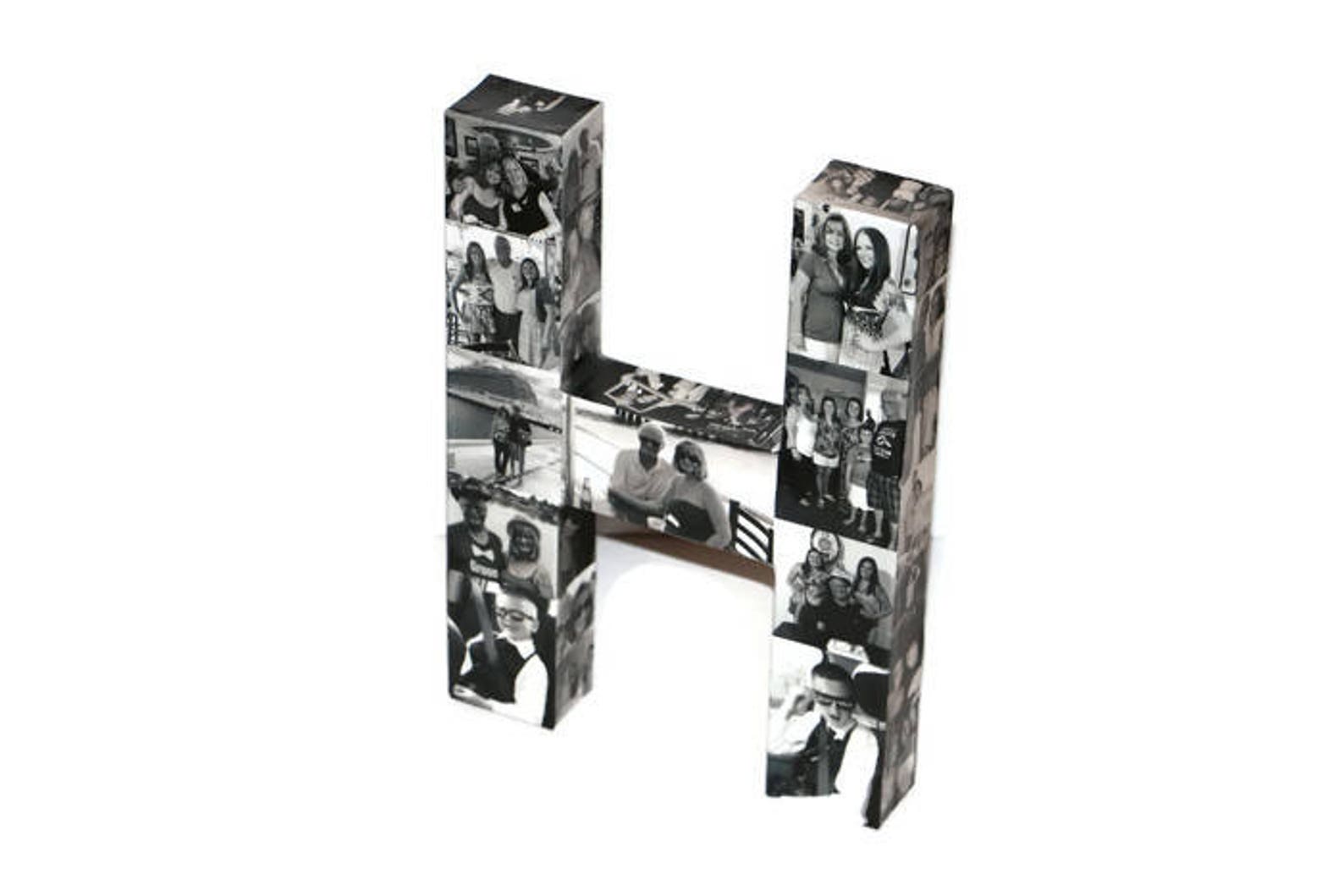 Letter Photo Collage, Free Standing Letter, 3D Letter, Picture Collage ...