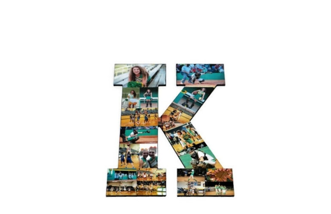 Photo Collage Photo Collage Letter Photo Collage Gift | Etsy