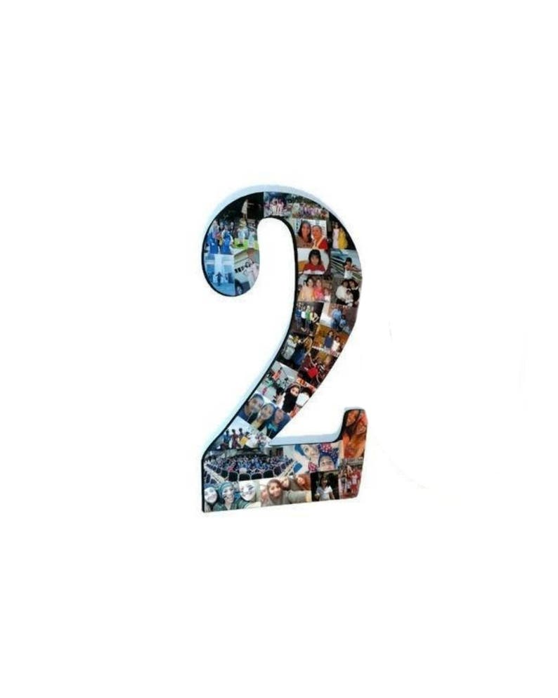 2 Number 2 Photo Number Collage Huge Picture Frame College Sport 2nd ...