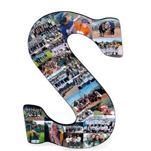 Letter Photo Collage Letter College HUGE 18" Anniversary Engagement ...