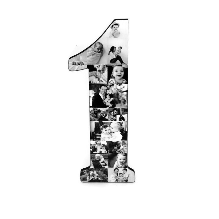 Number 1 One With Photos Number Collage Baby's First Birthday One Year ...