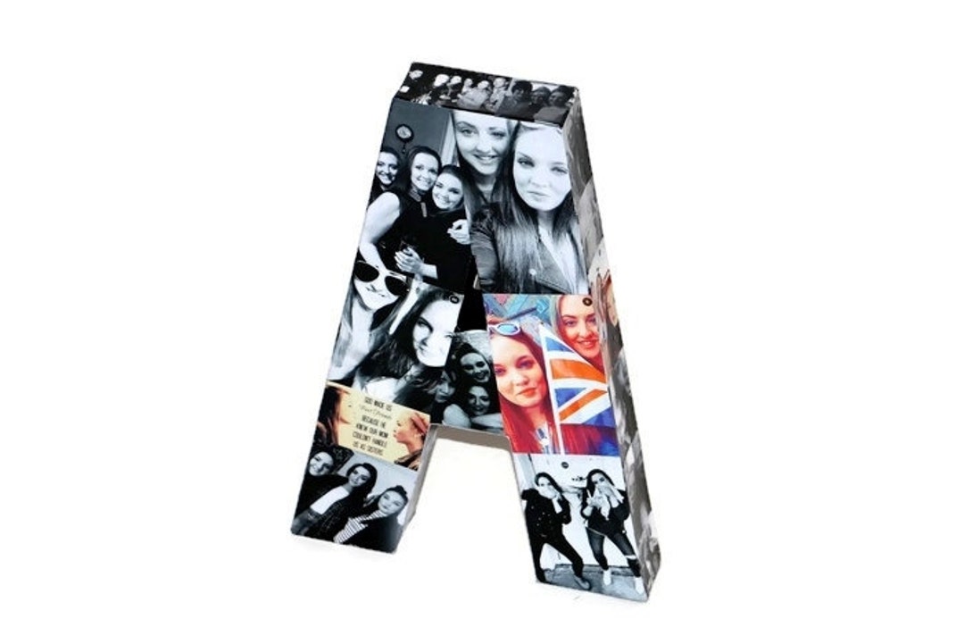 Photo Collage Letter Girlfriend Gift, Children's, College Dorm Room ...