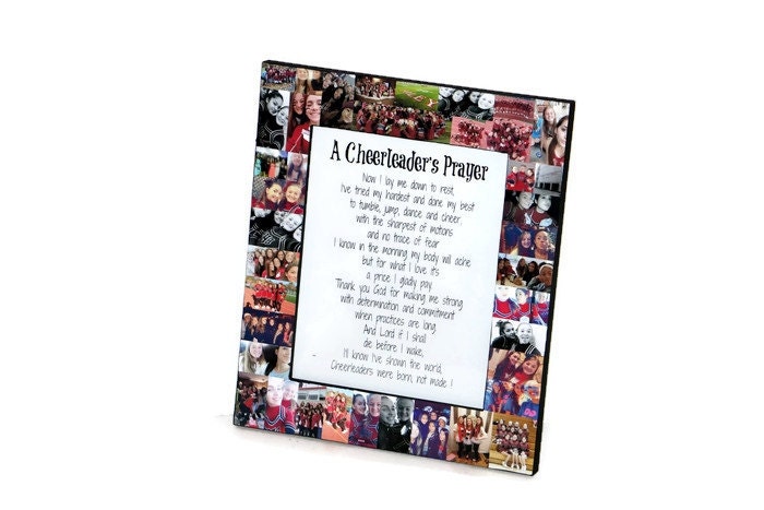 Cheerleader Prayer Picture Frame Collage Cheerleading Print | Etsy