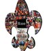 Saint Symbol Wood Cut Out With Photos Picture Collage Fleur-de-lis ...