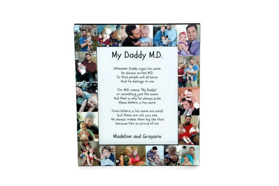 My Daddy MD Frame, Daddy M.D. Poem, My Daddy, D.O. I Love You Daddy ...