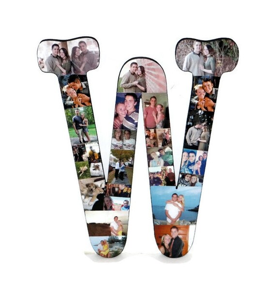 Photo Collage Letter Letter With Pictures Graduation Photo - Etsy