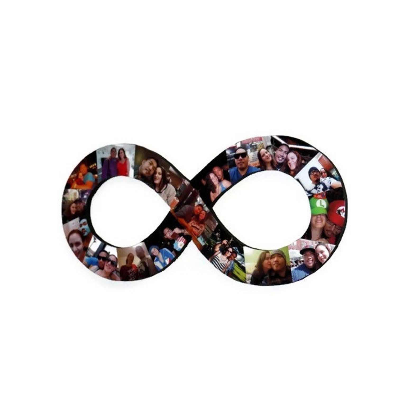 Custom Photo Collage Infinity Sign, Anniversary Gift - Etsy