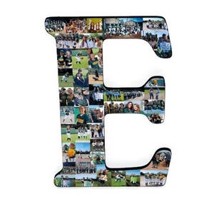 PHOTO LETTER COLLAGE | Letter With Photos | Initial Collage | Photo ...