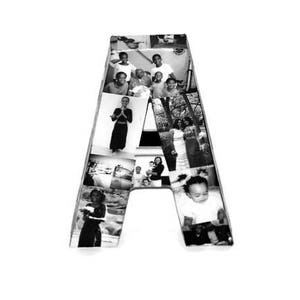Letter Photo Collage | Picture Collage | Personalized Monogram 12" 3D ...