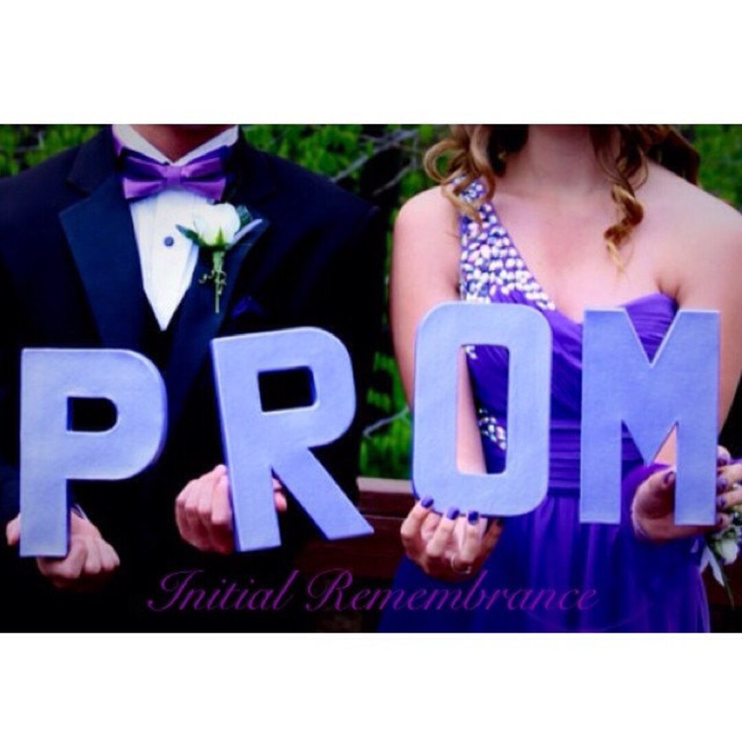 Prom Prop Hand Painted Letters Decoration for Prom Photos 2018 Will You ...