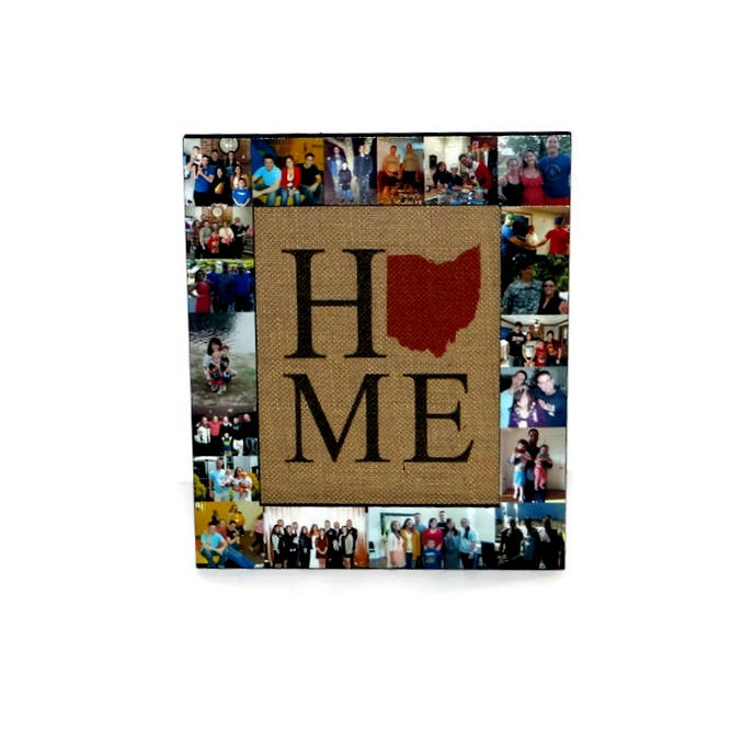 HOME State Frame Collage, Picture Frame Collage, Moving Gift, Home is ...