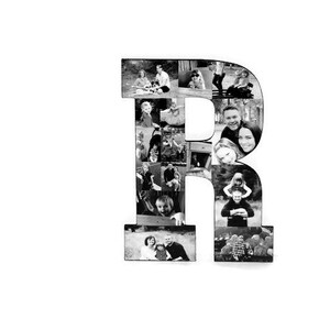 Photo Collage Letter, Wood Large Letter - Etsy