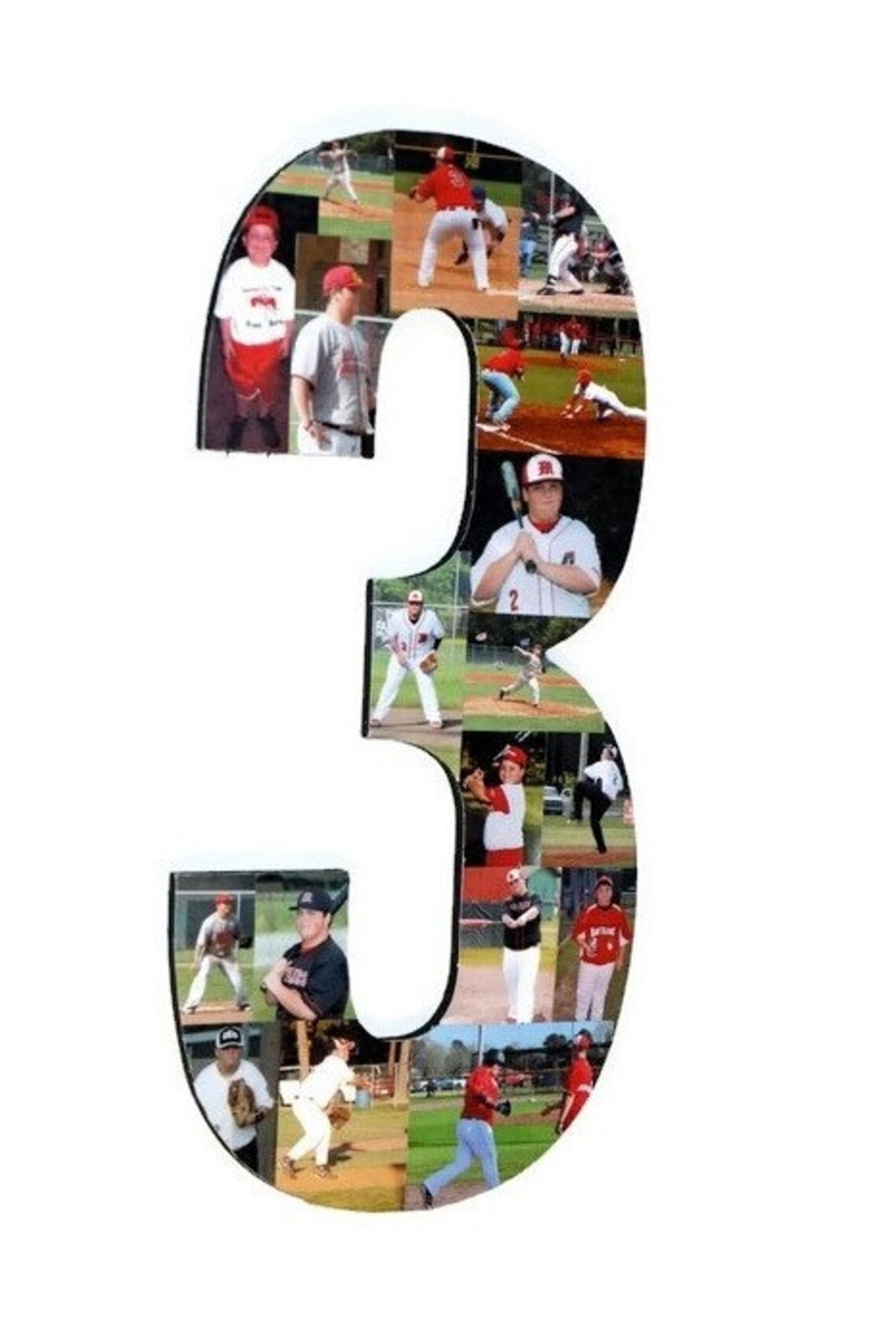 Graduation Photo Number Collage Jersey Number Picture Frame - Etsy